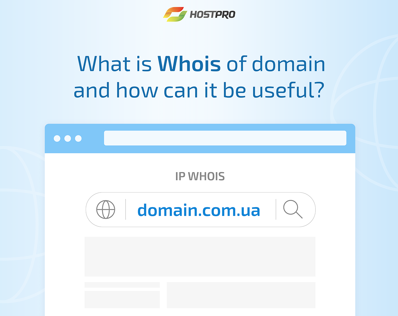 What is WHOIS for domains and how can it be useful? - Hostpro Blog